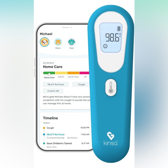 Kinsa | Wearables | Kinsa Quickscan Noncontact Smart App Connected ...